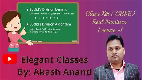 Euclids Division Algorithm Youtube