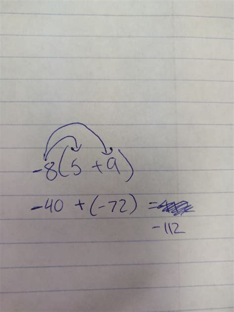 Use The Distributive Property To Simplify The Expression 8 5 9