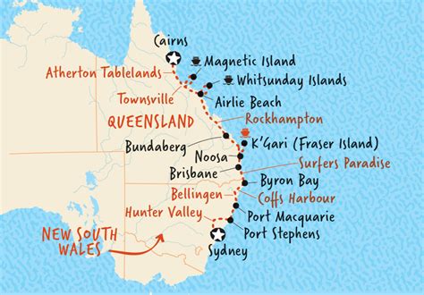 Cairns Australia Map The Ultimate Cairns To Brisbane 2 Week Itinerary