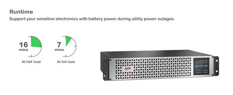 Apc Smart Ups Li Ion 1000va Short Depth With Smartconnect Ups 800 Watt 1000 Va Not Sold