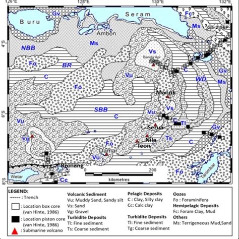The Seabed Sediment Distribution Map Of The Study Area The Download Scientific Diagram