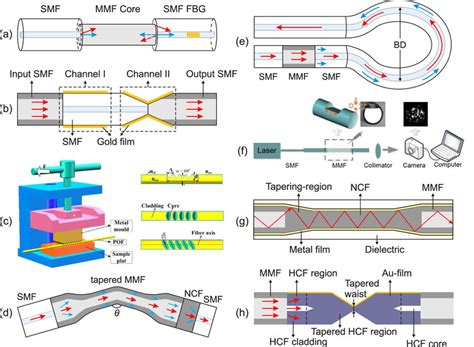 Schematic Diagrams Of A SMFMMF CoreSMF FBG 76 B Dual Channel Download Scientific