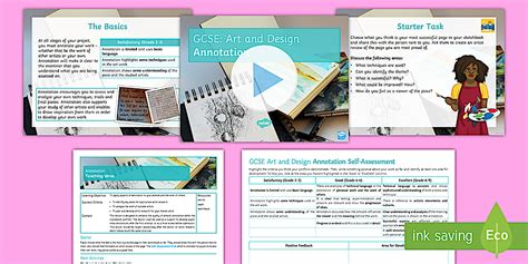 GCSE Art Exam Get The Most Out Of Your Annotation Lesson Pack