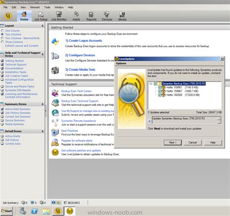 install and create backup jobs with symantec backup exec 2010 r3