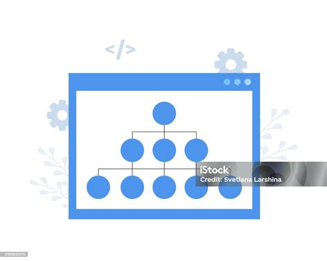 사이트맵 생성 개념 Seo 최적화 사이트 아키텍처 다이어그램 및 구조 웹 사이트 순서도 Ui Ux 플랫 만화 스타일의 벡터 일러스트 레이 션 Xml에 대한 스톡 벡터 아트
