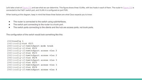Vlans And Inter Vlan Routing Pptx