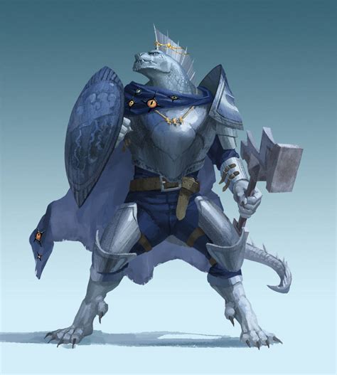 Commission Dragonborn Tempest Cleric By Phill Art On Deviantart