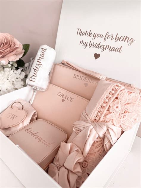 Bridesmaid T Box Pre Filled Bridal Party T Set Bridesmaid Robe