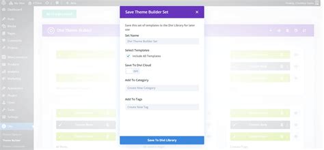 How To Create Template Sets Using Divis Theme Builder Library