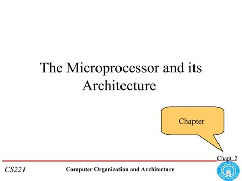 Ch 2 The Microprocessor And Its Architecture Ppt