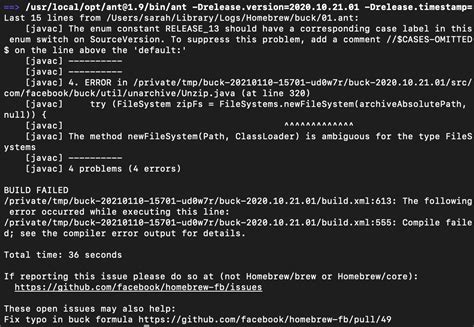 Problem With Installation Via Homebrew · Issue 2579 · Facebookbuck