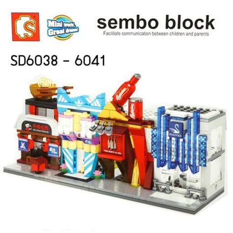 Lego Compatible Sembo Block Sd6038 Sd6041 4types Of Building Mini