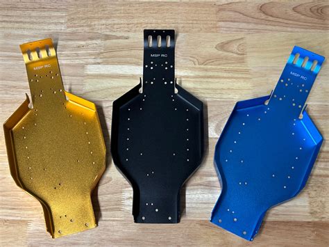Msp Rc Chassis Plate Tub Fits Rc10 And Rc10t Available In Blue Gold Black Purple Or Red