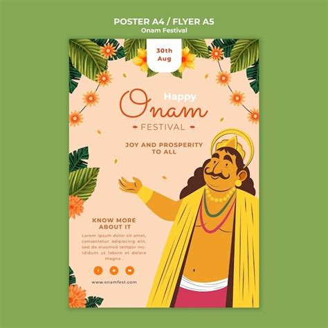 Happy Onam Festival Poster Design Artofit