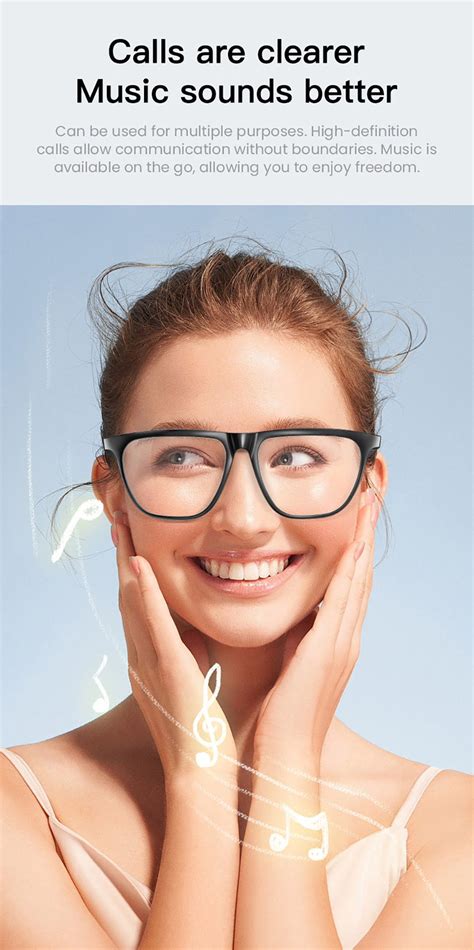 Gs300 Smart Bluetooth Ai Glasses Blue