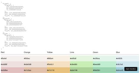 Perceptually Uniform Colors Codesandbox