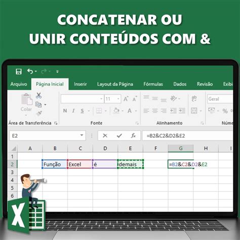 Função Excel Para Unir Conteúdos De Células Ou Textos Em Facebook