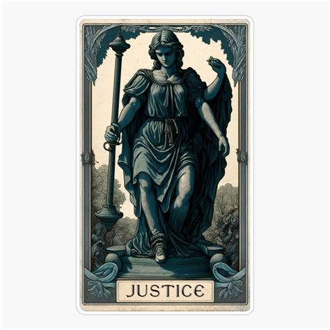 Maneki Justice A Card Representing Balance Airness And