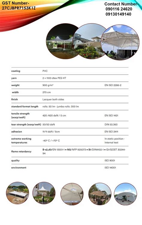Pvc Modular Tensile Structure At Rs 420 Sq Ft In Ausa Id 2851086839912
