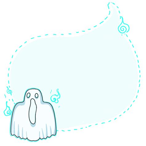 Ghost Border Zhongyuan Festival Ghost Frame PNG Transparent Clipart Image And PSD File For