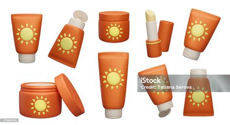 3d Spf 자외선 차단제 화장품 컬렉션 태양 안전 스킨 케어 메이크업 여름 자외선 보호 세트 자외선 차단 로션 병 페이셜 크림