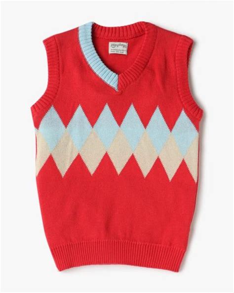 Buy Boys Geometric Pattern V Neck Singlet Online At Best Prices In