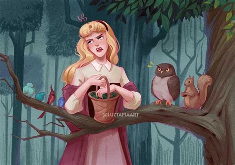 Grumpy Disney Princesses From Luz Tapia Art