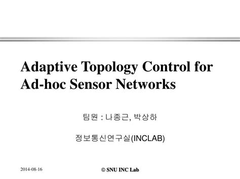 Ppt Adaptive Topology Control For Ad Hoc Sensor Networks Powerpoint Presentation Id3303097