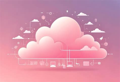 Data Base Cloud Computing Technology Premium Ai Generated Image