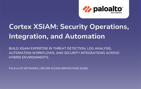 Cortex Xsiam Security Operations Integration And Automation Datacipher