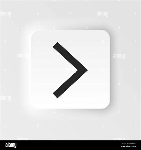Arrow Neumorphic Style Vector Icon Vector Illustration Of Arrow Icon
