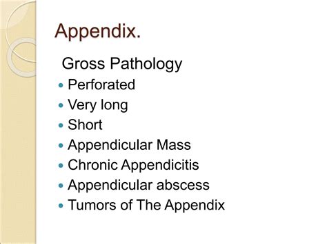 Appendicitis Clinical Sign Symptoms And Management Ppt