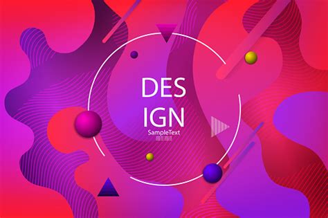 추상적 인 타원형 모양 줄무늬 및 기하학적 모양 삼각형 및 원이있는 분홍색 배경 0명에 대한 스톡 벡터 아트 및 기타 이미지 0명 가리기 기하 도형 Istock