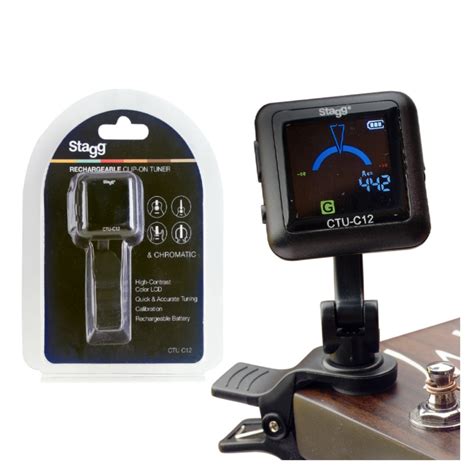 🥇 Stagg Ctu C12 Afinador Clip Recargable En Perú Latin Music