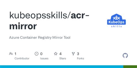 Github Kubeopsskillsacr Mirror Azure Container Registry Mirror Tool