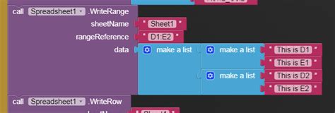 Spreadsheet Writerange No Funciona Mit App Inventor Help Mit App Inventor Community