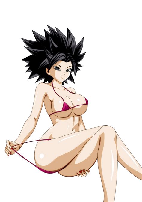 Rule 34 Bikini Black Eyes Black Hair Breasts Caulifla Dragon Ball Dragon Ball Super Female