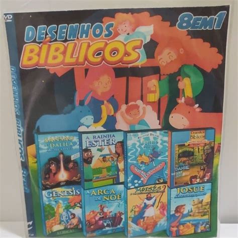 Dvd Desenhos Bíblicos 8x1 Raridade Novo Copia Shopee Brasil