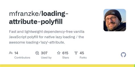 Github Mfranzkeloading Attribute Polyfill Fast And Lightweight Dependency Free Vanilla