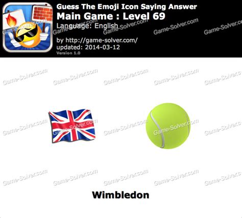 Emoji Icon Main Game Level 69 Game Solver