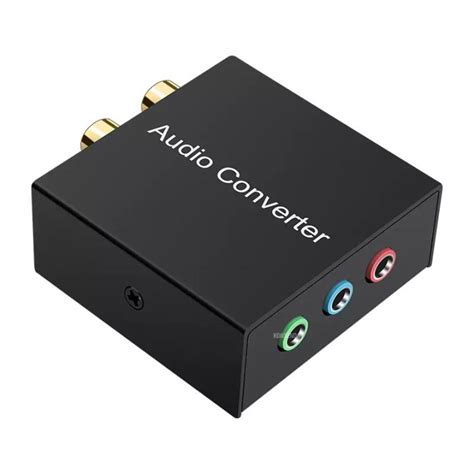 Bi Directional Audio Console Switch Converter RCA Stereo To X Mm Jack Adapter Mm To