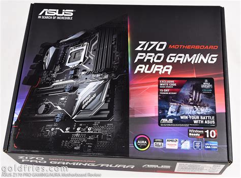 Asus Z170 Pro Gamingaura Motherboard Review Goldfries