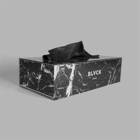 Blvck Paris Black Marble Tissue Box