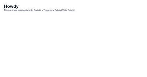 Sveltkittailwindcssdaisyui Codesandbox