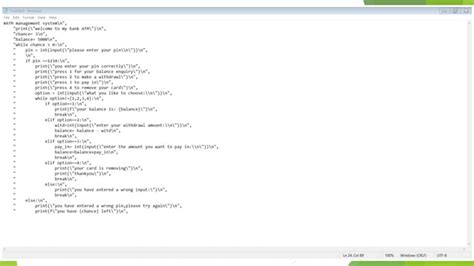 Atm Using Python 232pptx
