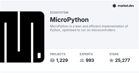Micropython Ecosystem Directory Marketdev
