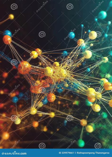 Molecular Network Visualization Stock Image Image Of Biotechnology Complex 339979661