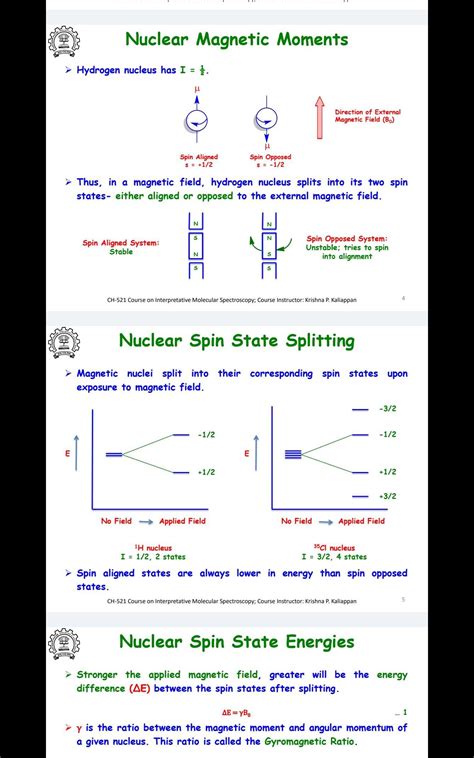 The Nuclear Spin Quantum Number Of A Nucleus Is When Placed In An