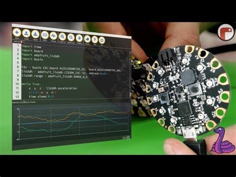 Sensor Graphing With Plotter CircuitPython Mu MOTION Adafruit Codewithmu Circuitpython