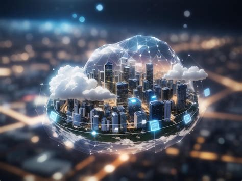 Premium AI Image Cloud And Edge Computing Bridging The Technological Frontier